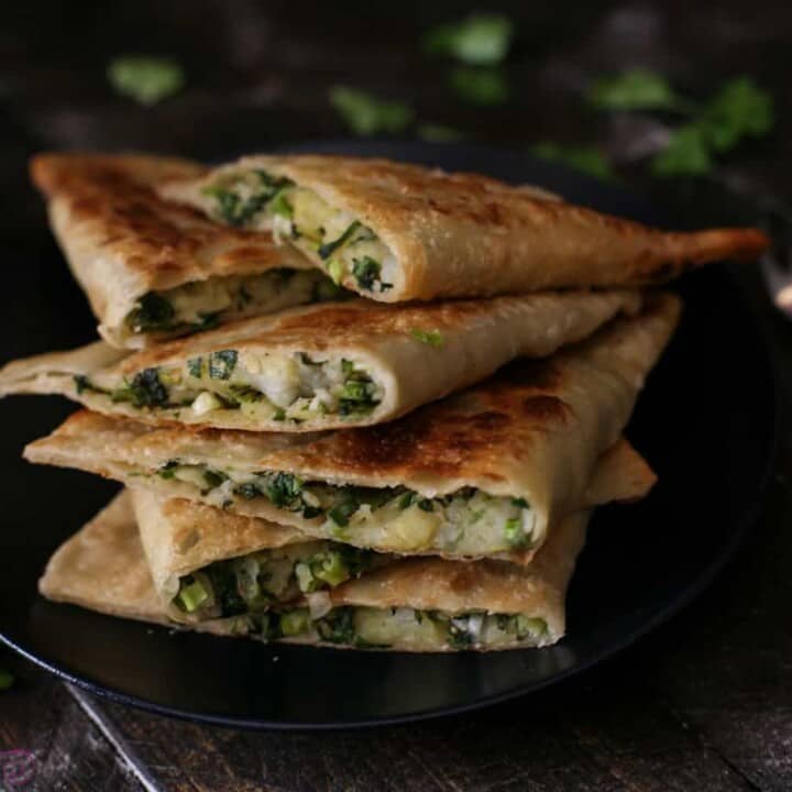 Afghani Bolani - Potato, Green Onion, and Cilantro Stuffed Flatbread ...