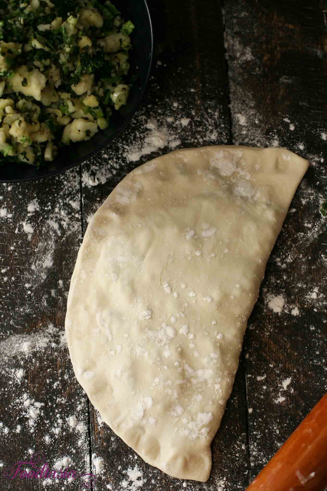 Afghani Bolani - Potato, Green Onion, and Cilantro Stuffed Flatbread ...