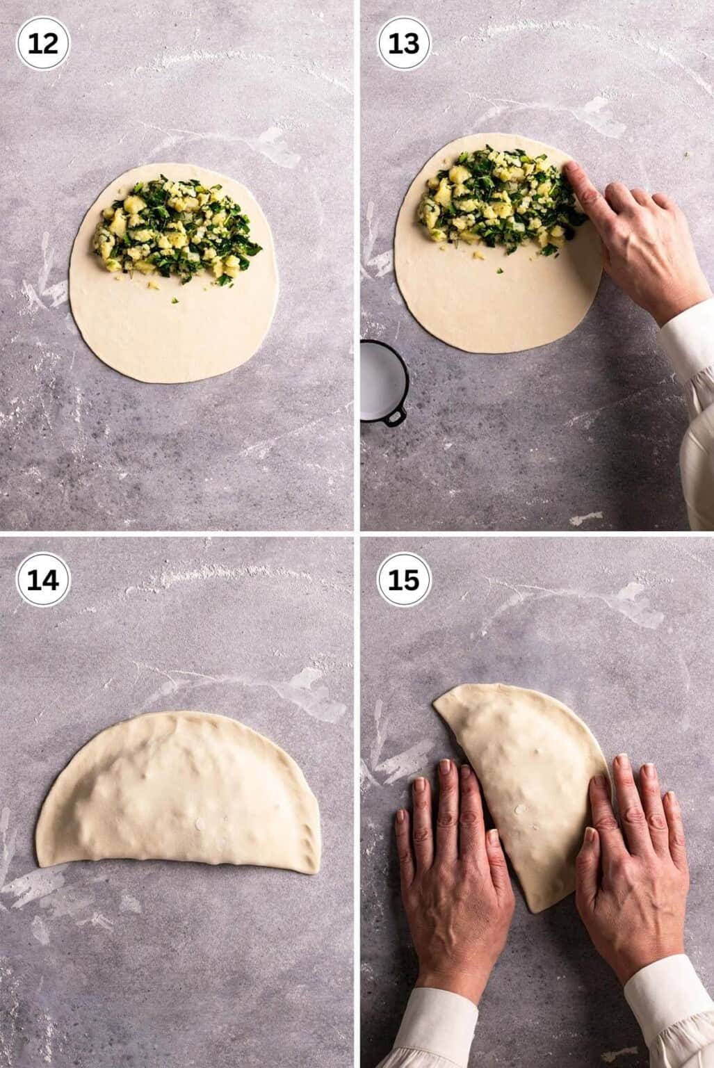 Afghan Bolani - Potato Stuffed Flatbread | Foodtasia