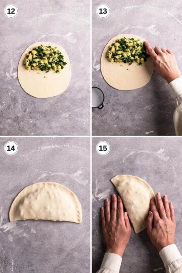 Afghan Bolani - Potato Stuffed Flatbread | Foodtasia