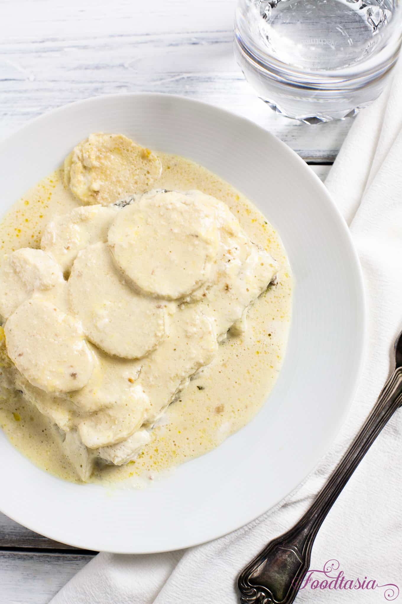 Middle Eastern Kufta Baked with Potatoes and Tahini Sauce | Foodtasia