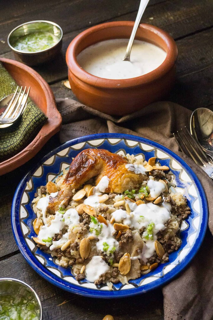 Middle Eastern Chicken and Rice Fattah | Foodtasia
