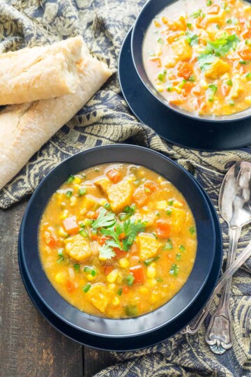 Chipotle Roasted Pumpkin Chowder | Foodtasia