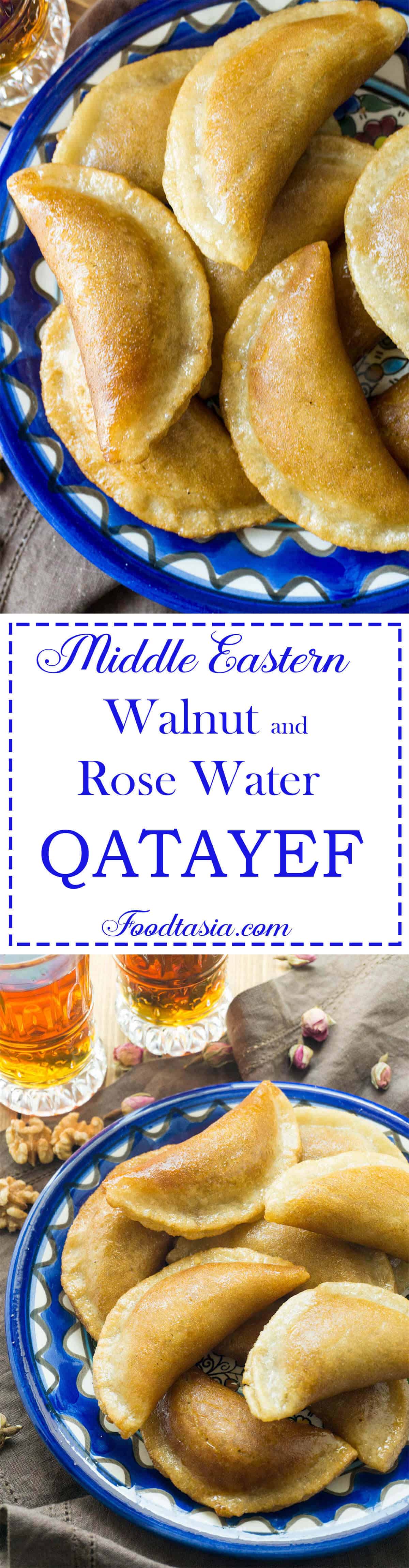 Middle Eastern Walnut and Rose Water Qatayef (Step by Step Photos ...