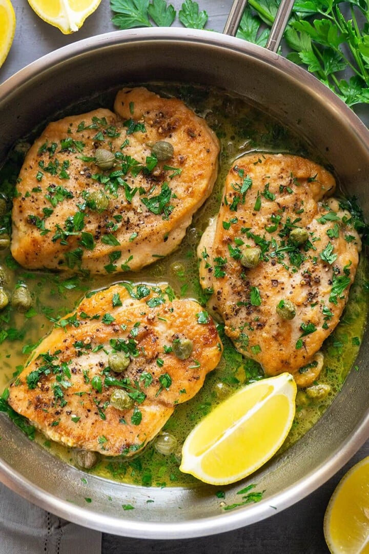 Lemon Caper Chicken | Foodtasia