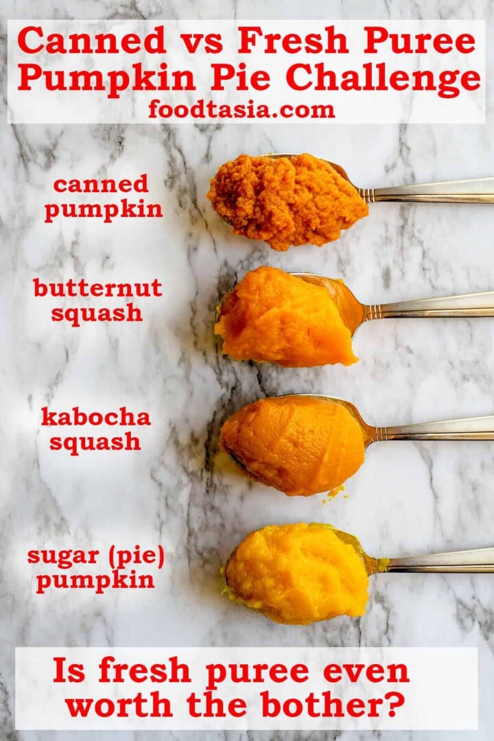 Pumpkin Puree vs Canned Pumpkin - The Pumpkin Pie Challenge | Foodtasia