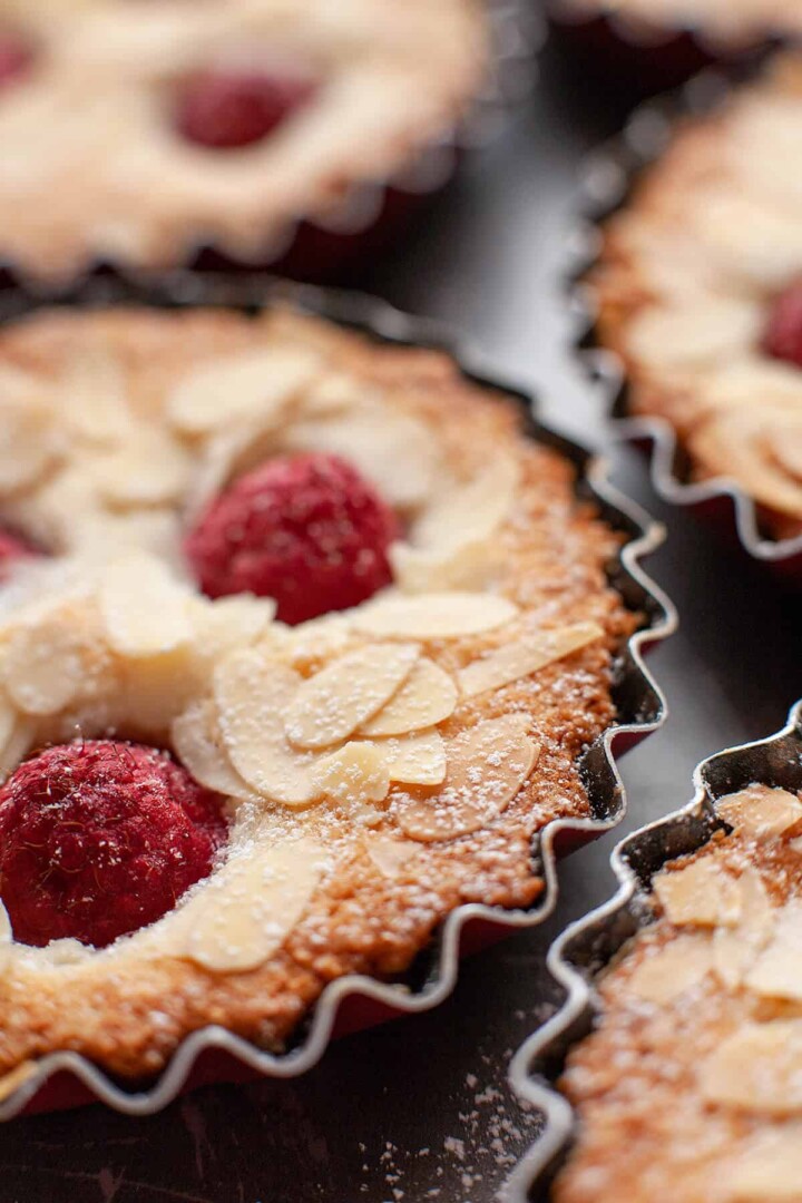 Almond Raspberry Financiers | Foodtasia