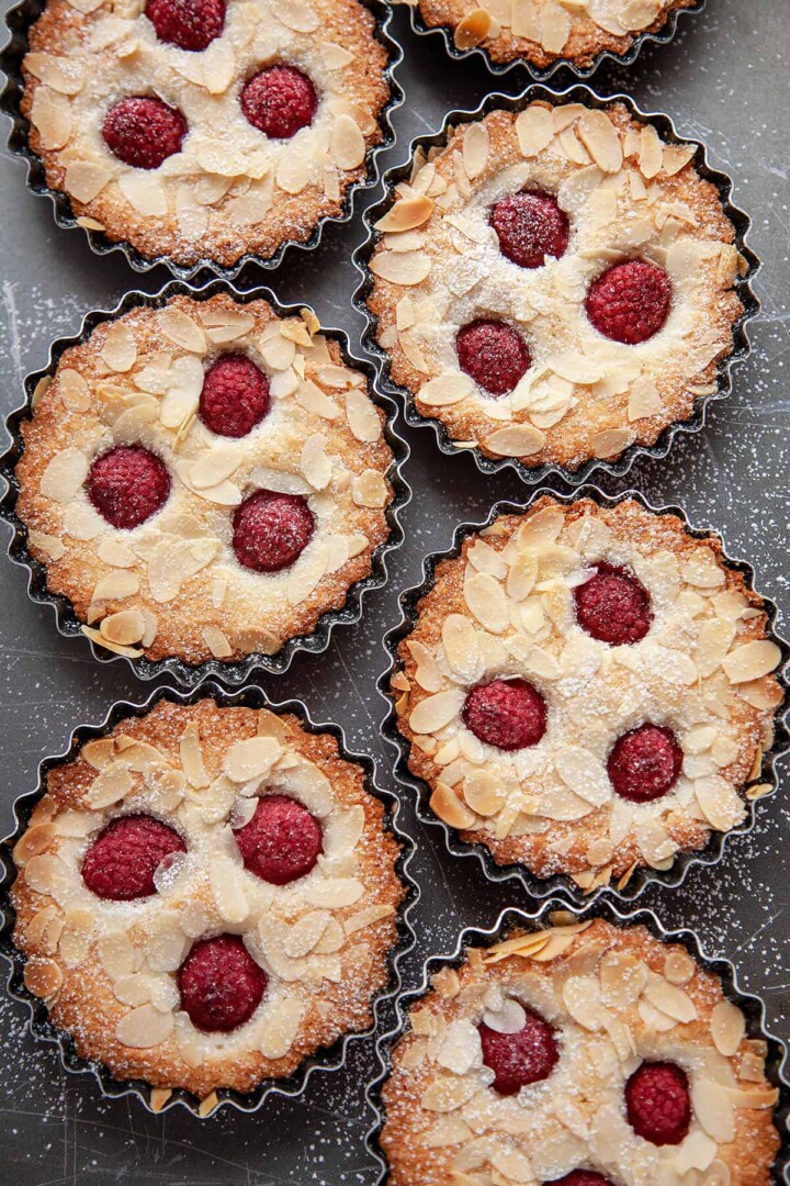 Almond Raspberry Financiers | Foodtasia