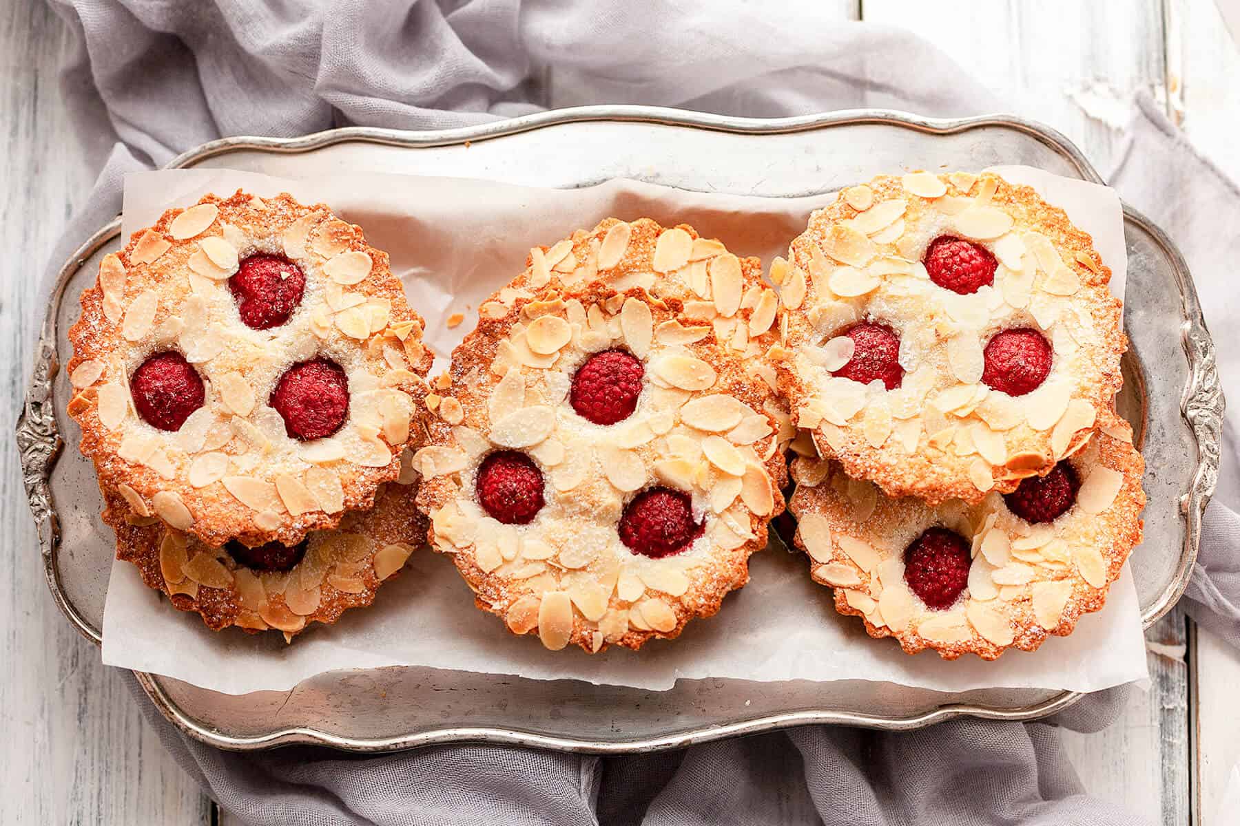 Almond Raspberry Financiers | Foodtasia