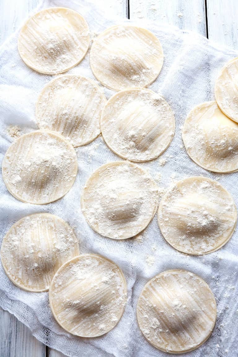 Easy Artichoke Ravioli with Sun Dried Tomatoes and Fried Capers | Foodtasia