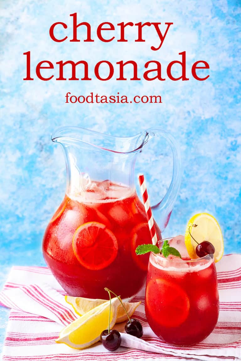 Easy Cherry Lemonade | Foodtasia