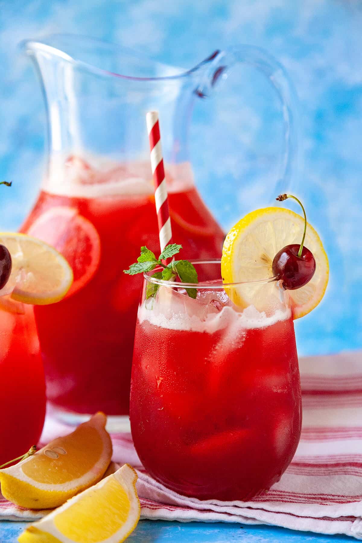 Easy Cherry Lemonade | Foodtasia