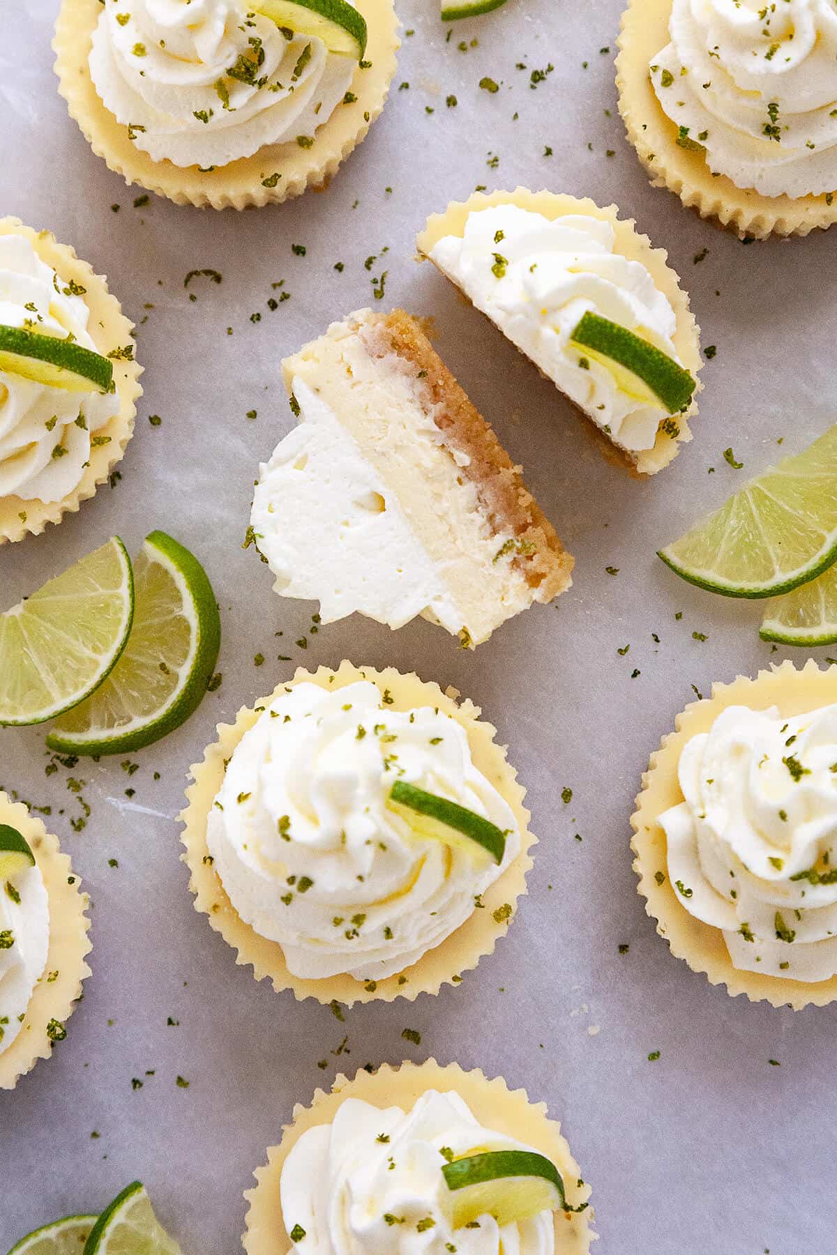 Mini Key Lime Cheesecakes | Foodtasia