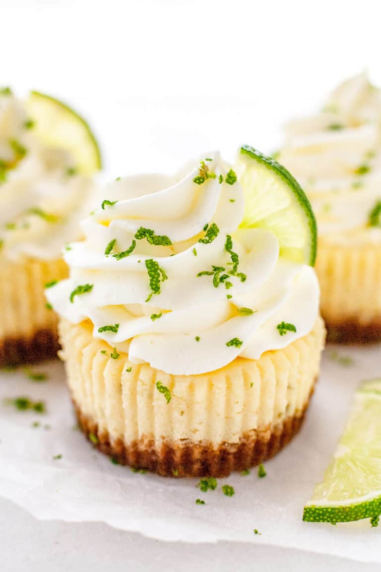 Mini Key Lime Cheesecakes | Foodtasia