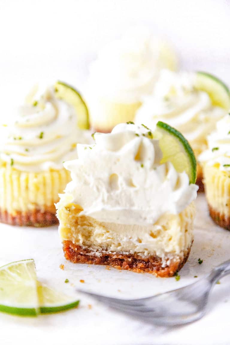 Mini Key Lime Cheesecakes | Foodtasia