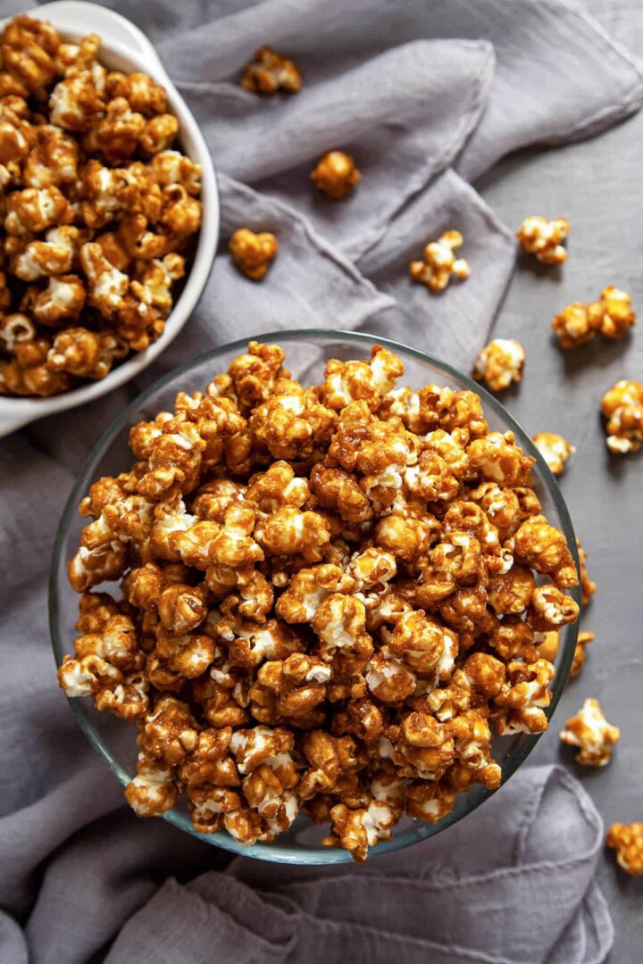 This IS IT! Seriously the BEST Easy Homemade Caramel Corn | Foodtasia