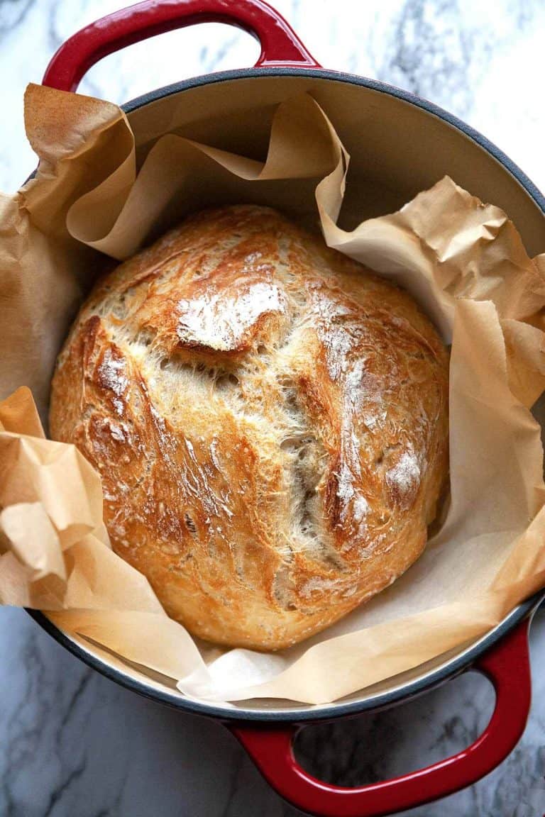Foolproof Artisan No Knead Bread Recipe – Step by Step Tutorial with ...
