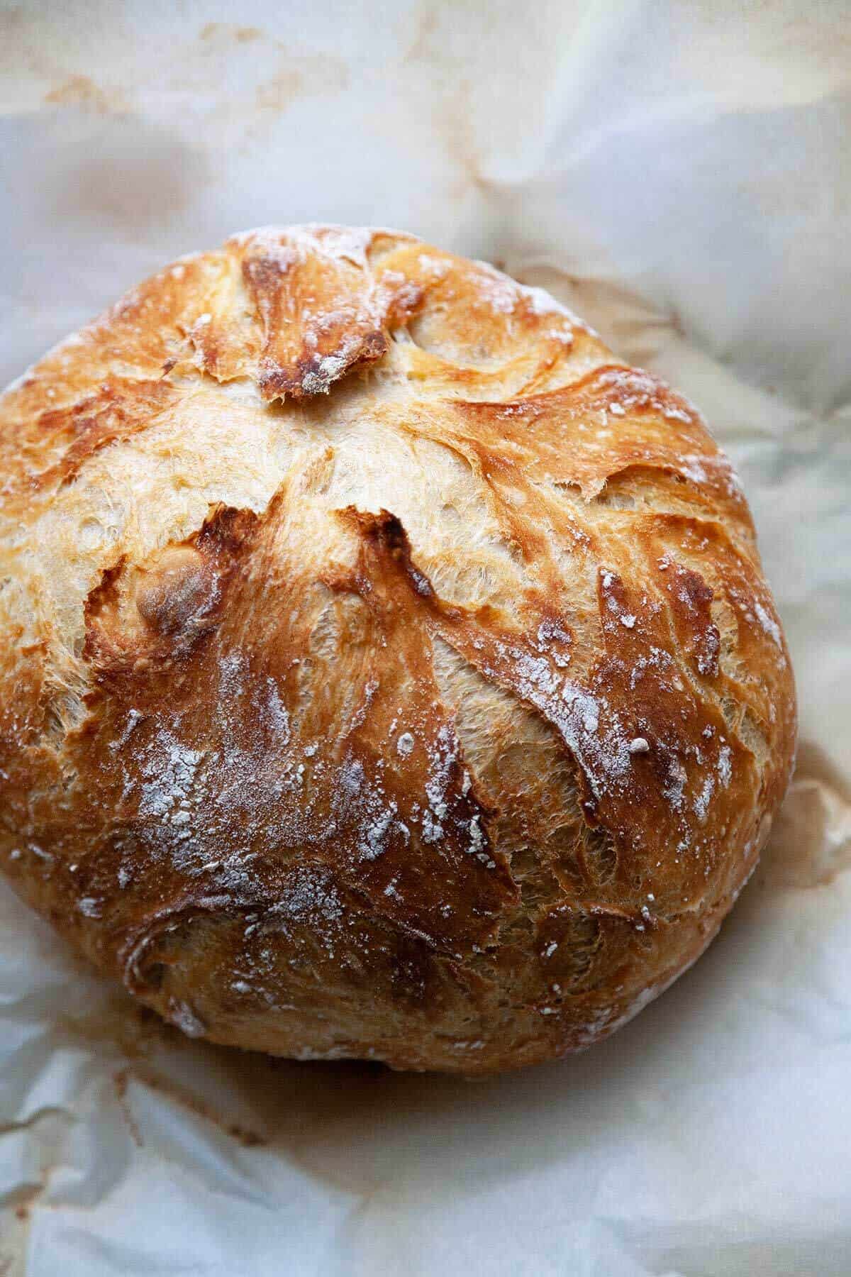 Foolproof Artisan No Knead Bread Recipe – Step by Step Tutorial with ...