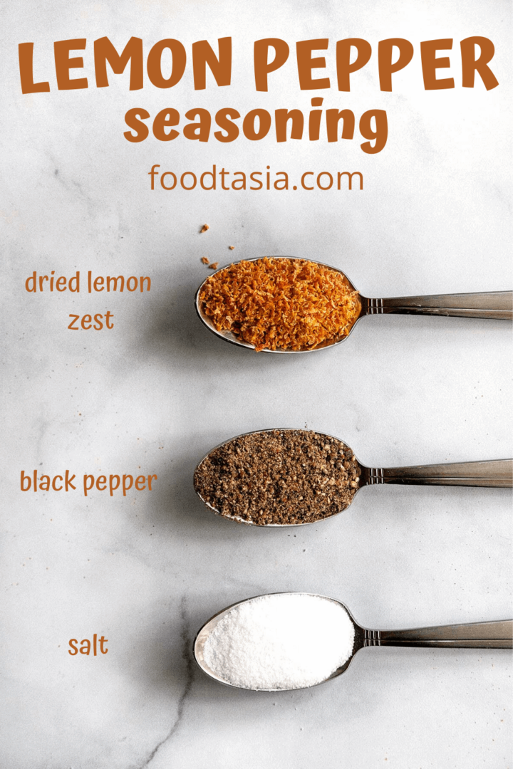 The BEST Homemade Lemon Pepper Seasoning | Foodtasia