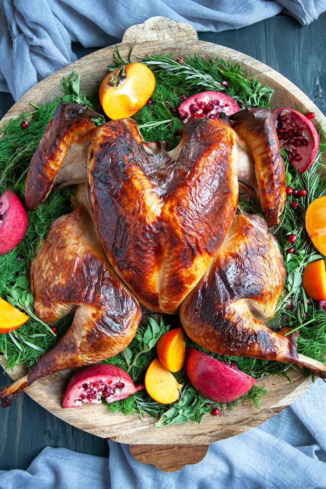 Buttermilk Brined Spatchcock Turkey with Gravy Recipe | Foodtasia