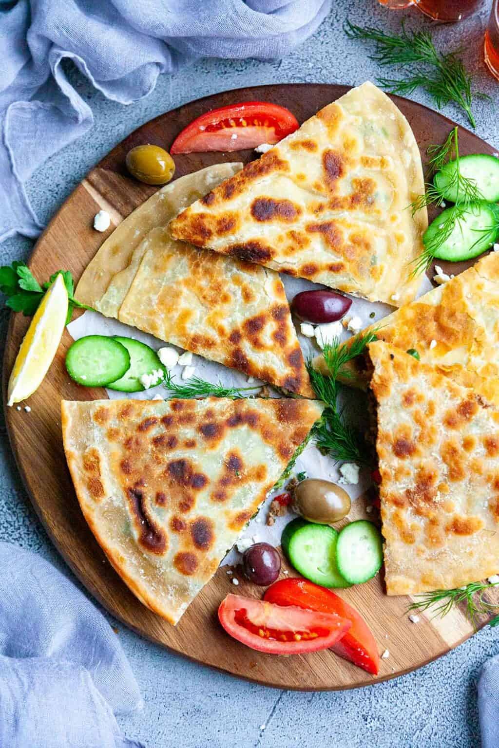 Turkish Gozleme Recipe – Turkish stuffed flatbread - 4 Ways! {VIDEO ...