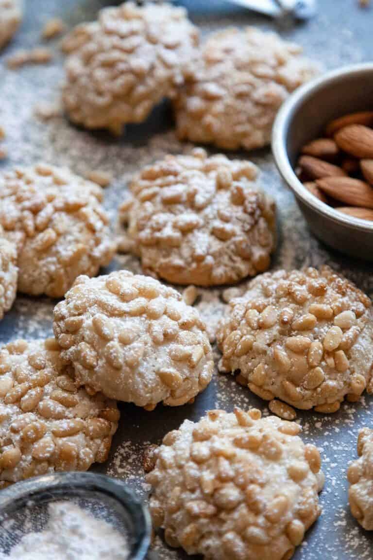 The BEST Authentic Italian Pignoli Cookies Recipe | Foodtasia