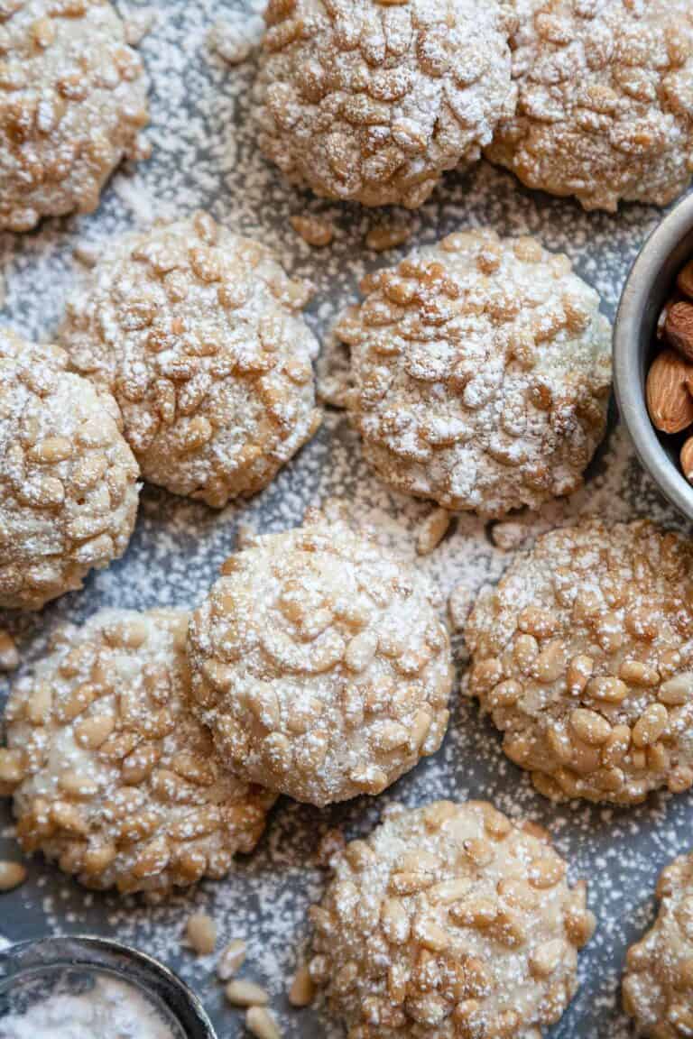 The BEST Authentic Italian Pignoli Cookies Recipe | Foodtasia