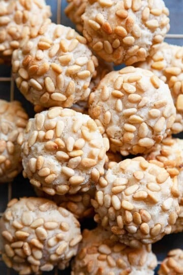 The BEST Authentic Italian Pignoli Cookies Recipe | Foodtasia