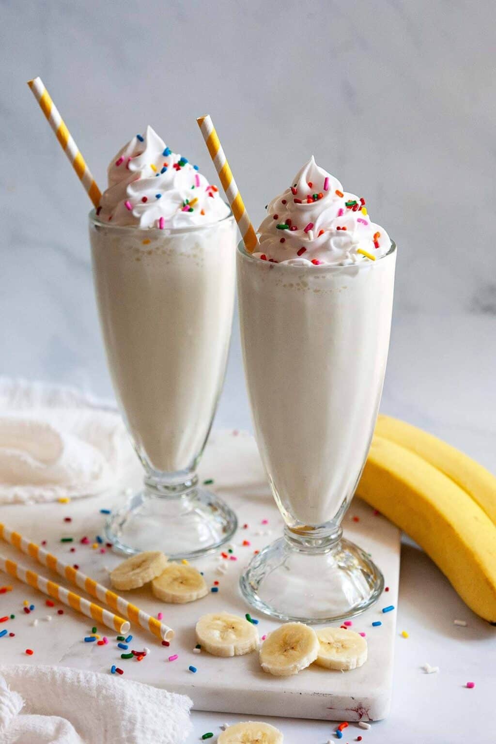 Best Ever Banana Milkshake Recipe | Foodtasia