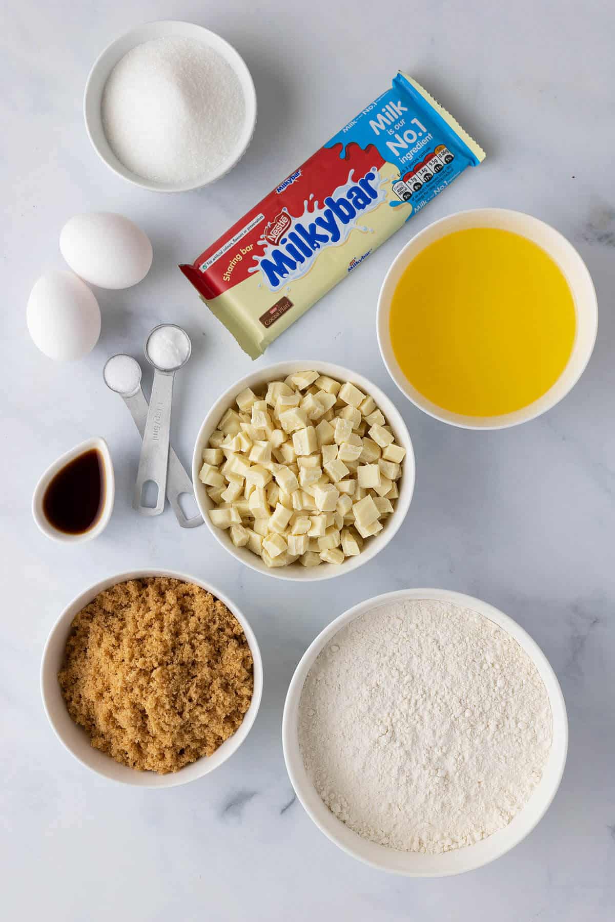 Thick and Chewy Milky Bar Cookies - BEST RECIPE! | Foodtasia