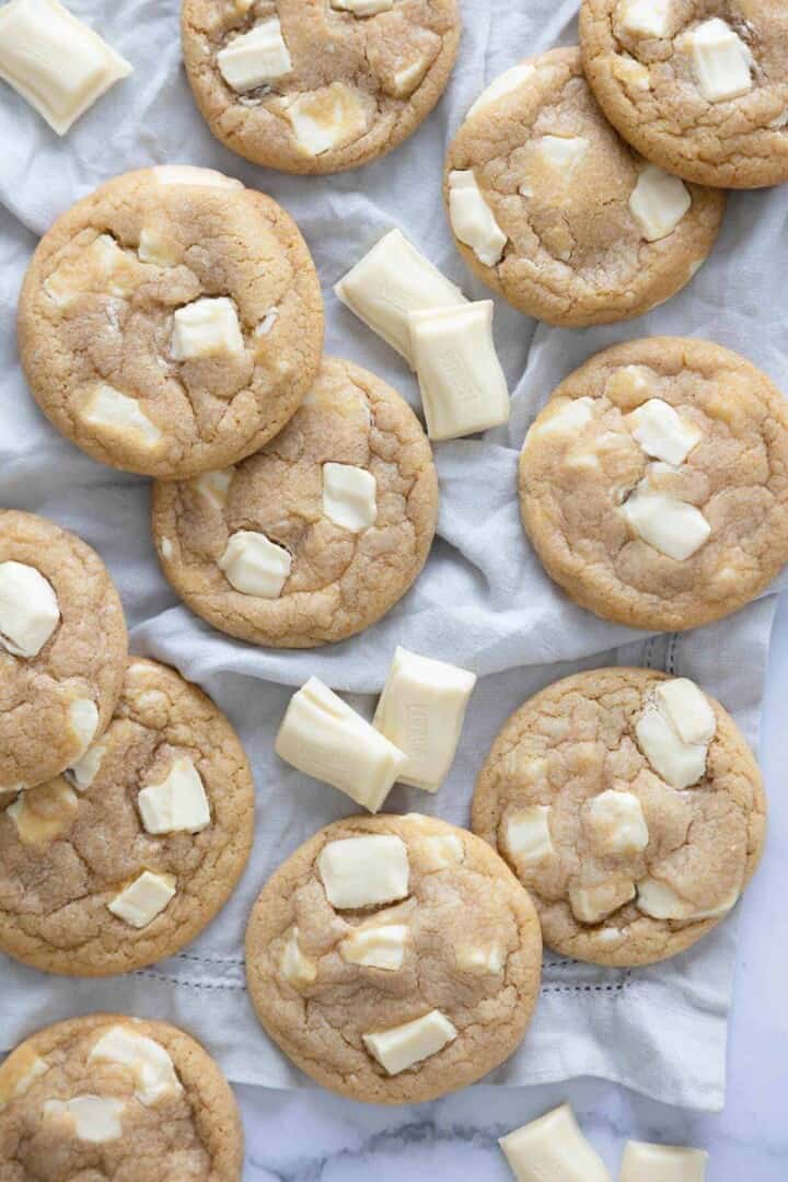 Thick and Chewy Milky Bar Cookies - BEST RECIPE! | Foodtasia