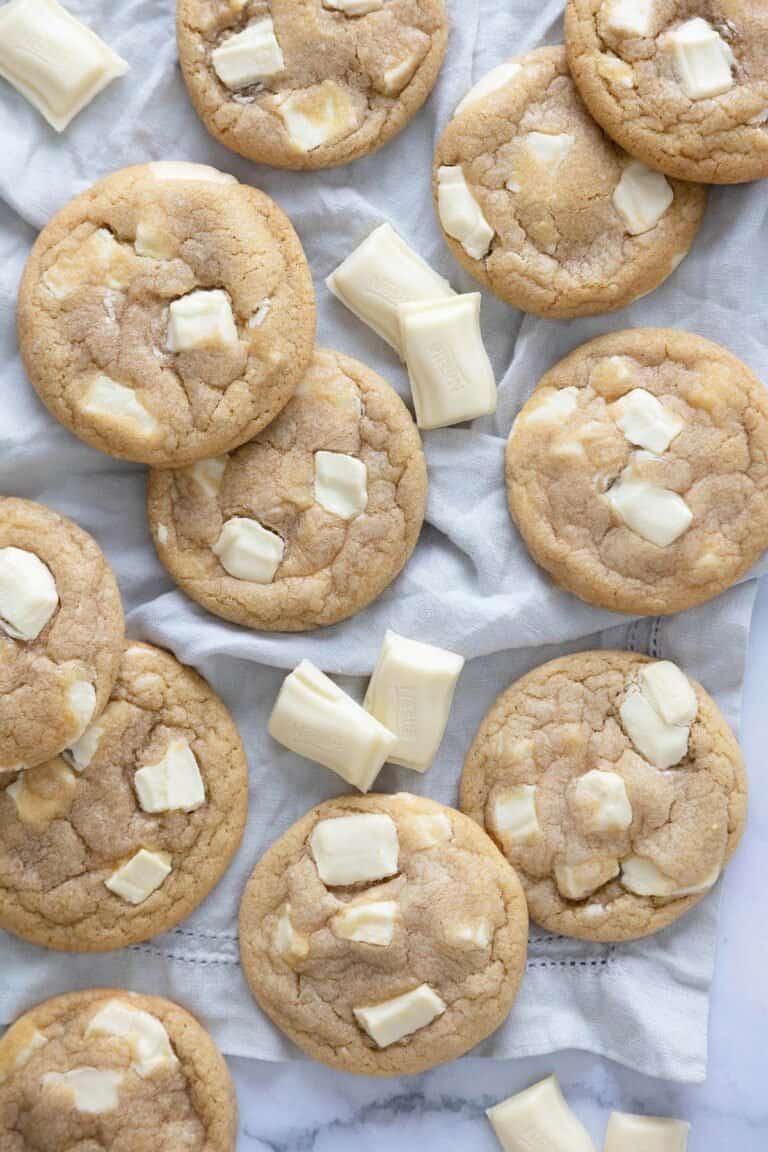 Thick and Chewy Milky Bar Cookies - BEST RECIPE! | Foodtasia