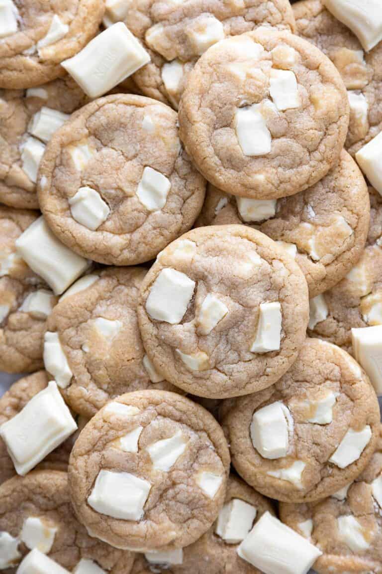 Thick and Chewy Milky Bar Cookies - BEST RECIPE! | Foodtasia