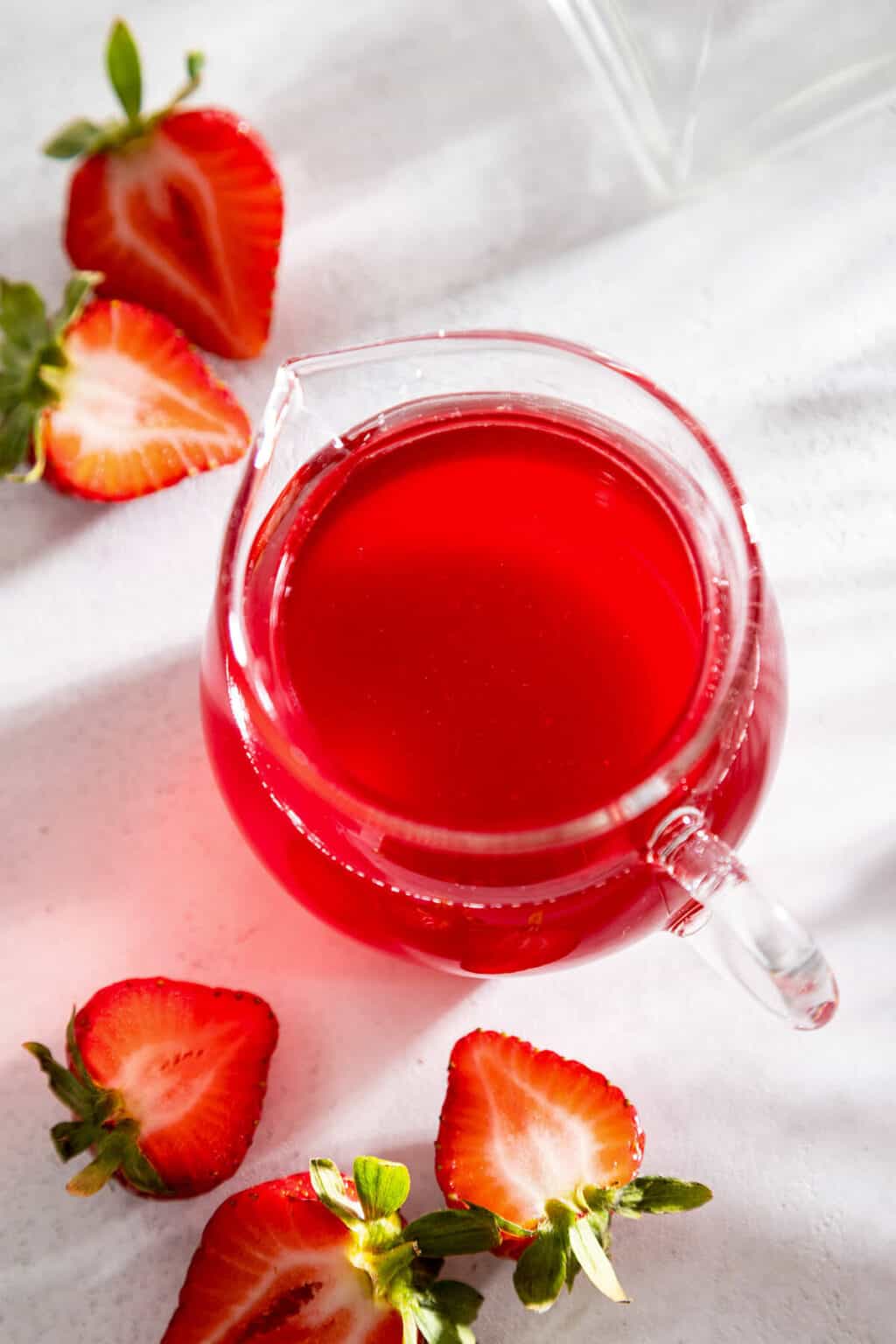 Easy Strawberry Syrup Recipe (with Video!) | Foodtasia