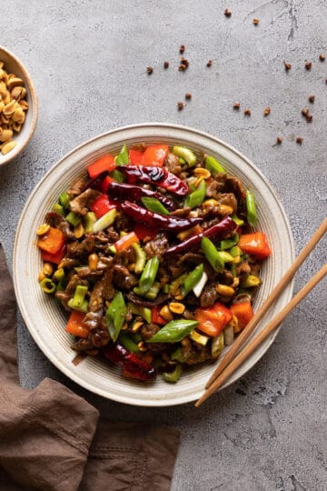 Quick and Easy Kung Pao Beef - Better than Takeout! | Foodtasia
